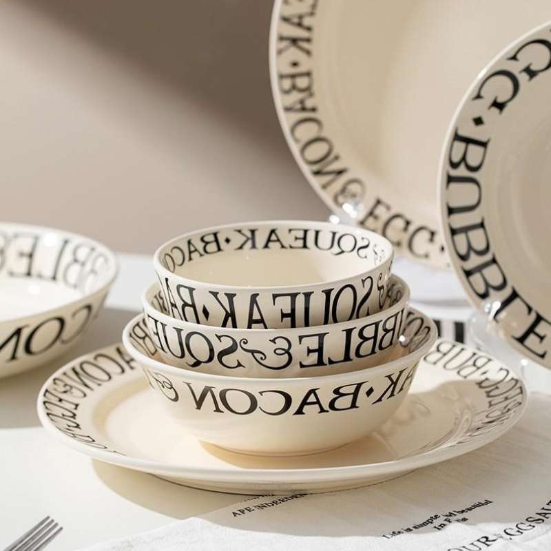 Jual Nordic British Dinnerware Set / Cafe Mug Plate Bowl / Piring ...