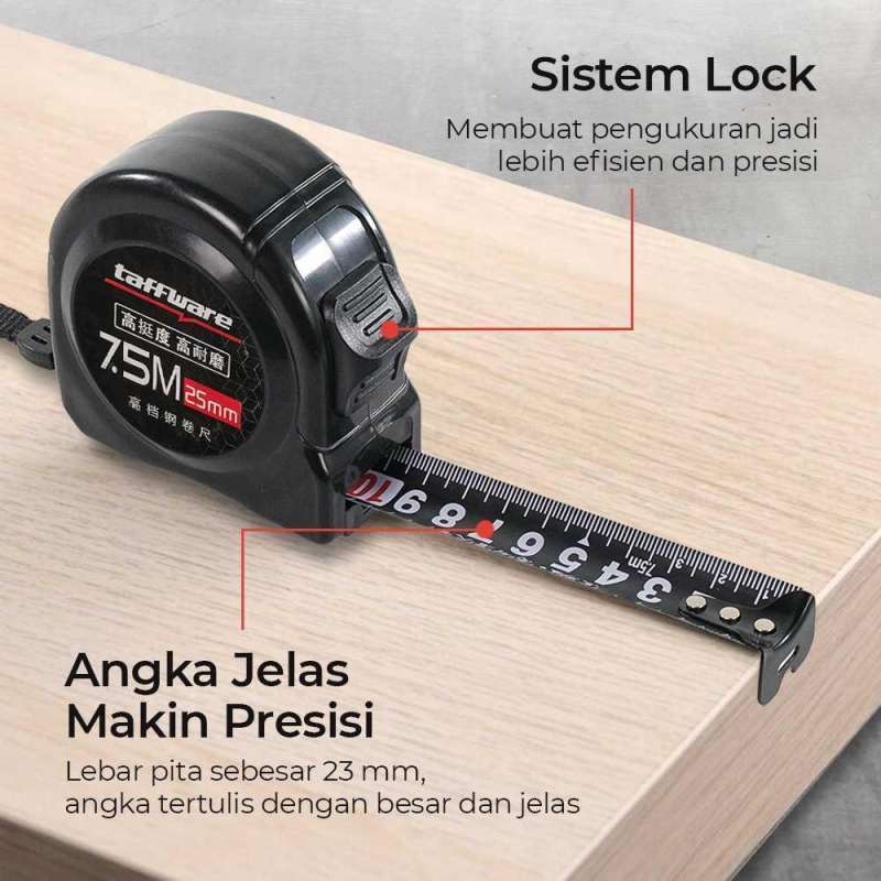 Jual Roll Meteran Retractable Ruler Precision Steel 7.5m Sd75m Meteran ...