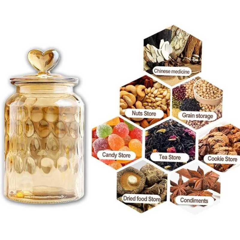 Promo One Two Cups Toples Kaca Kedap Udara Sealed Food Storage Jar ...