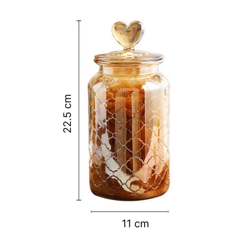 Promo One Two Cups Toples Kaca Kedap Udara Sealed Food Storage Jar ...