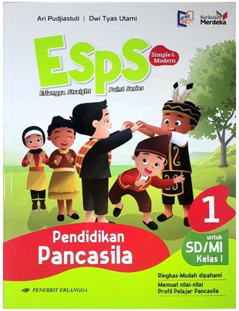 Jual Esps Pendidikan Pancasila Sd Kelas 1 2 3 4 5 6 - Kurikulum Merdeka Erlangga Di Seller Rumix ...