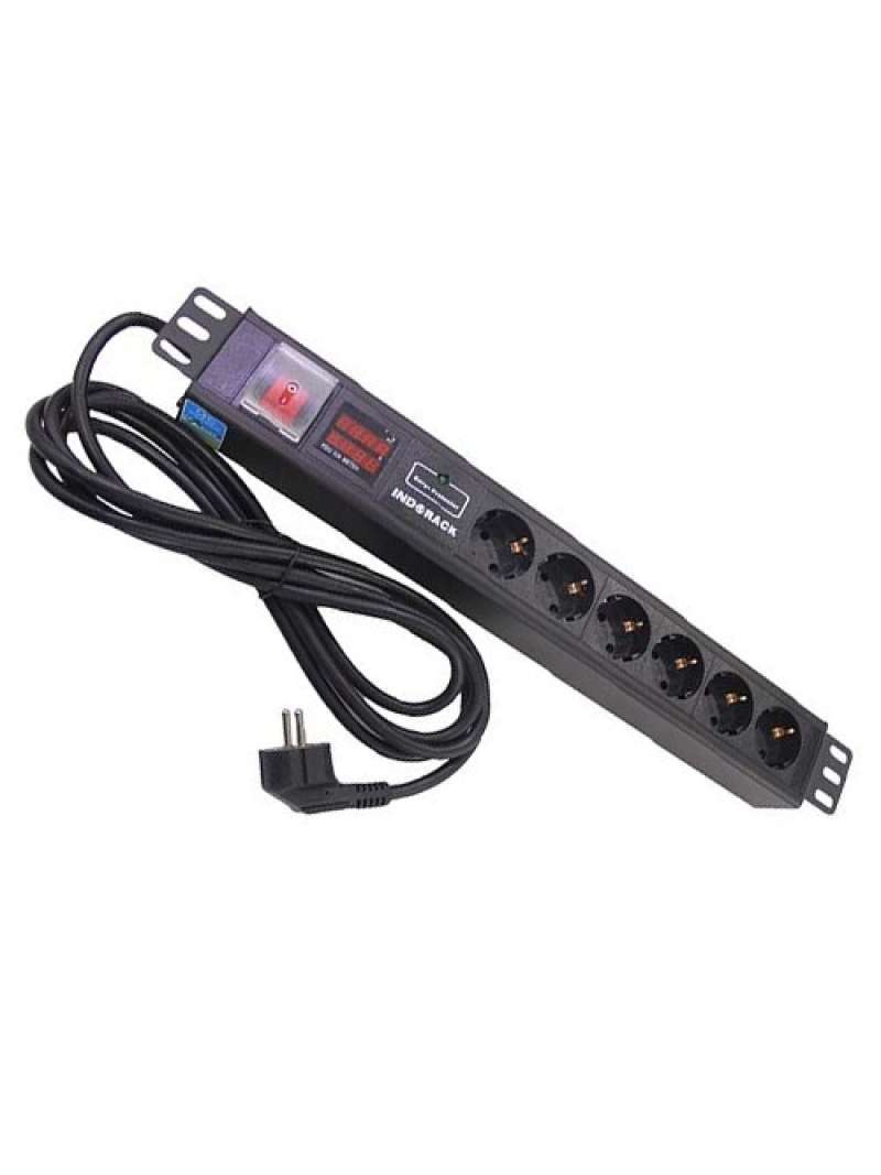 Promo Pdu6gd Pdu 6 Outlet Germany With Digital Displat Volt & Ampere ...