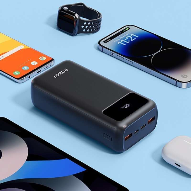 Jual Robot Rt32 30000mah Powerbank Big Capacity Fast Charge Led ...