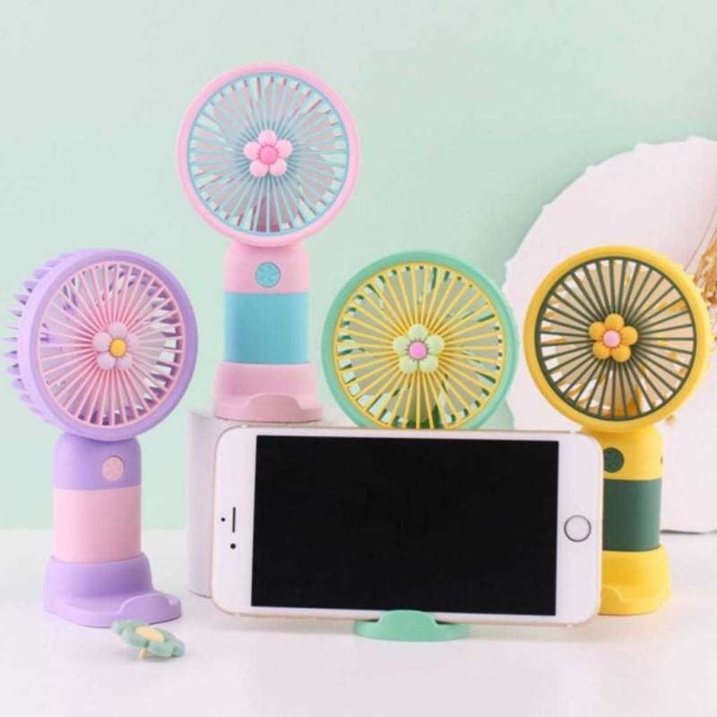 Jual Kipas Portable Bunga Kipas Karakter Mini Fan Kipas Angin Genggam ...