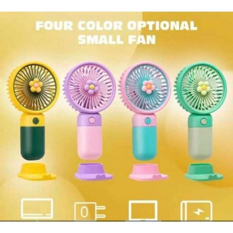 Jual Kipas Portable Bunga Kipas Karakter Mini Fan Kipas Angin Genggam ...
