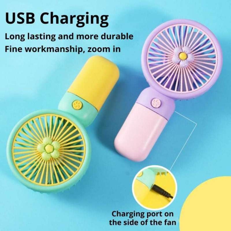 Jual Kipas Portable Bunga Kipas Karakter Mini Fan Kipas Angin Genggam ...
