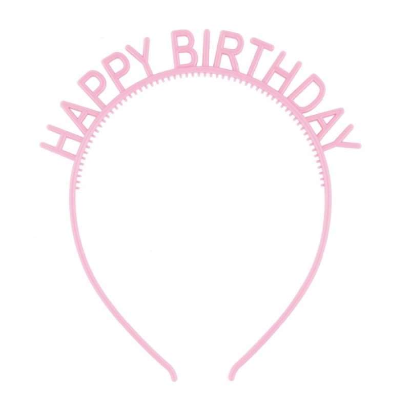 Jual Happy Birthday Headband Kids Female Plastic / Bando Ulang Tahun ...