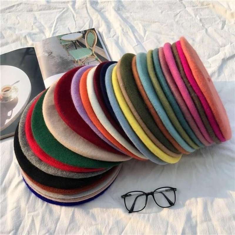 Jual Topi Baret Anak Perempuan Korea Fashion Kekinian Kupluk Cewek ...