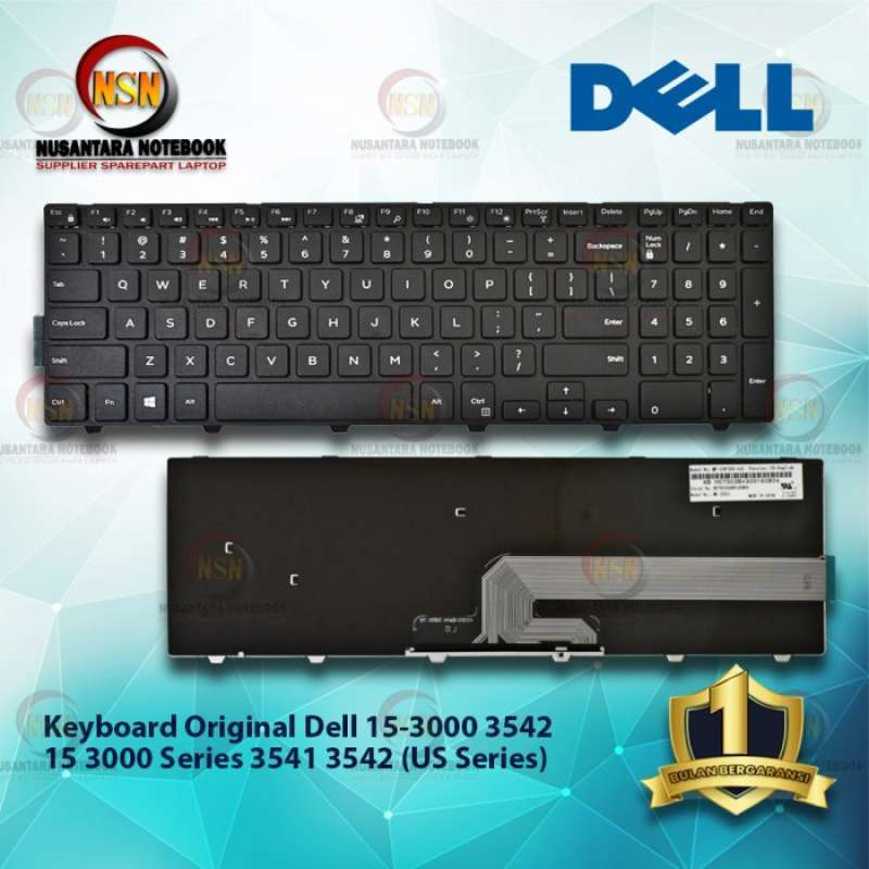 Promo Keyboard Laptop Dell Inspiron 15 3000 3541 - Black Series Diskon ...