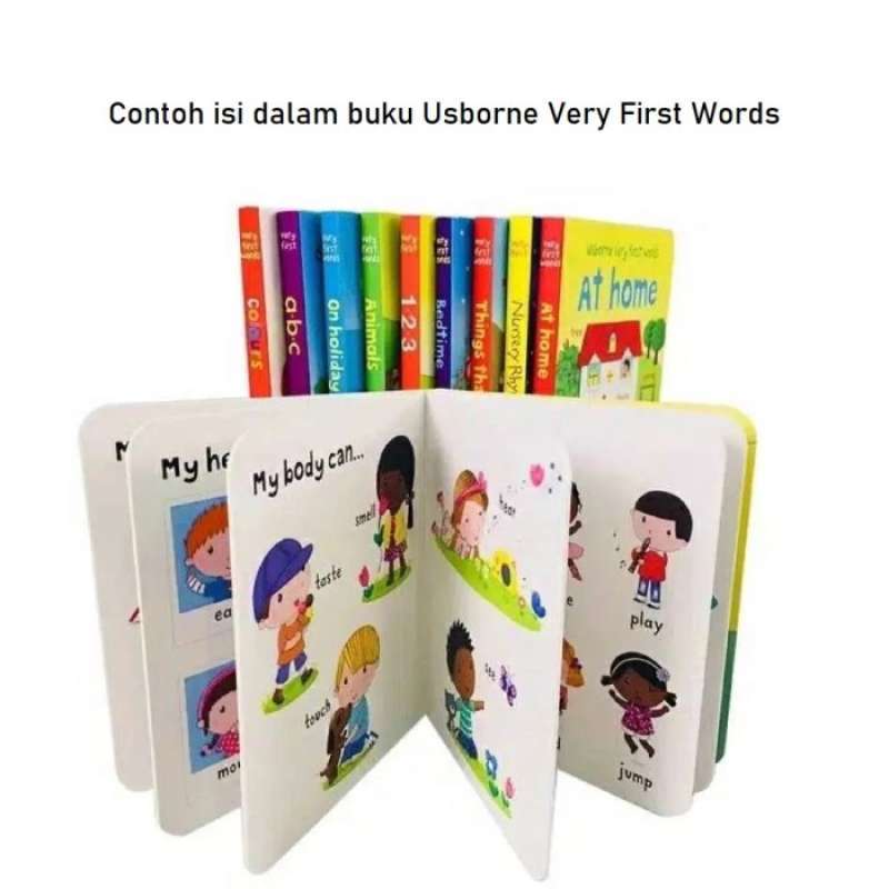 Jual Buku Usborne Very First Words Boxset Isi 10 Boardbook Early ...
