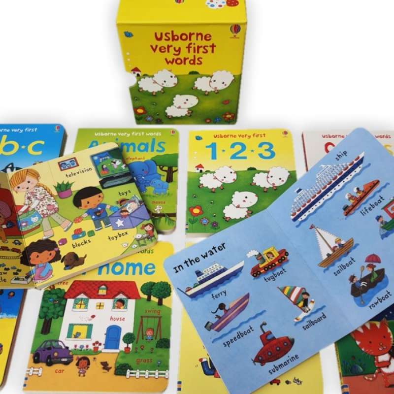 Jual Buku Usborne Very First Words Boxset Isi 10 Boardbook Early ...