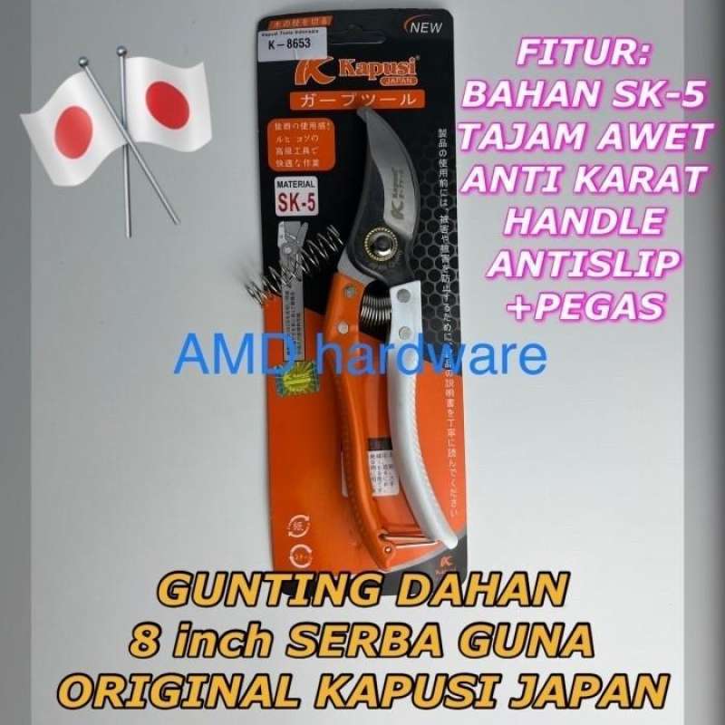 Jual Gunting Dahan Kopi Ranting Kayu Pruning Shears Hd 8 Inch Tekiro ...