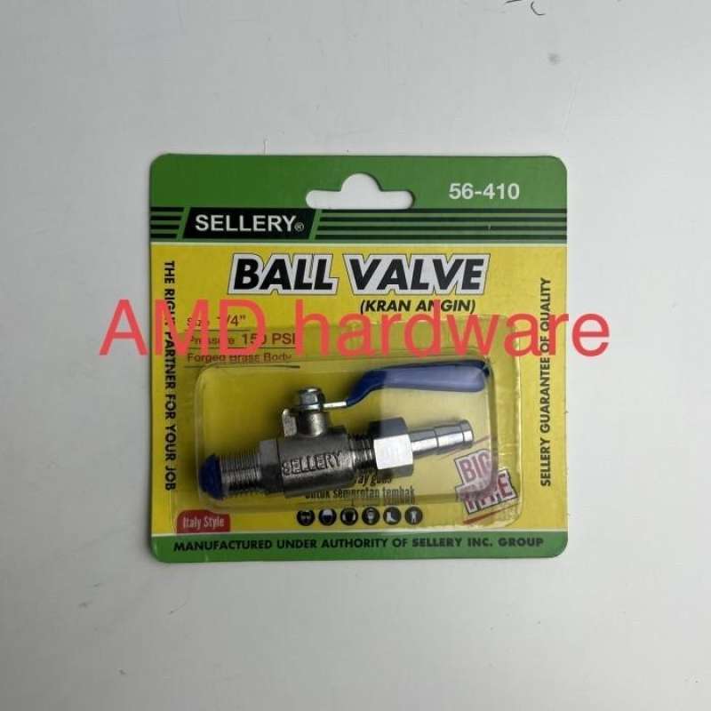Jual Kran Angin Kompresor Stop Keran Hato Kuningan 1/4 1/4 Inci ...