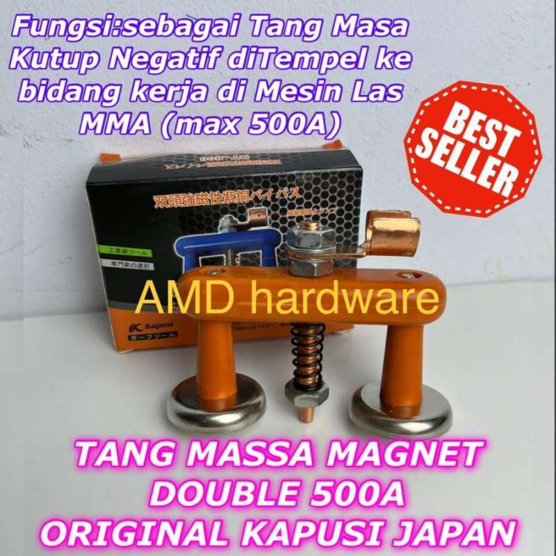 Jual Tang Massa Magnet 300a-500a Earth Clamp Double Single Masa Kapusi ...