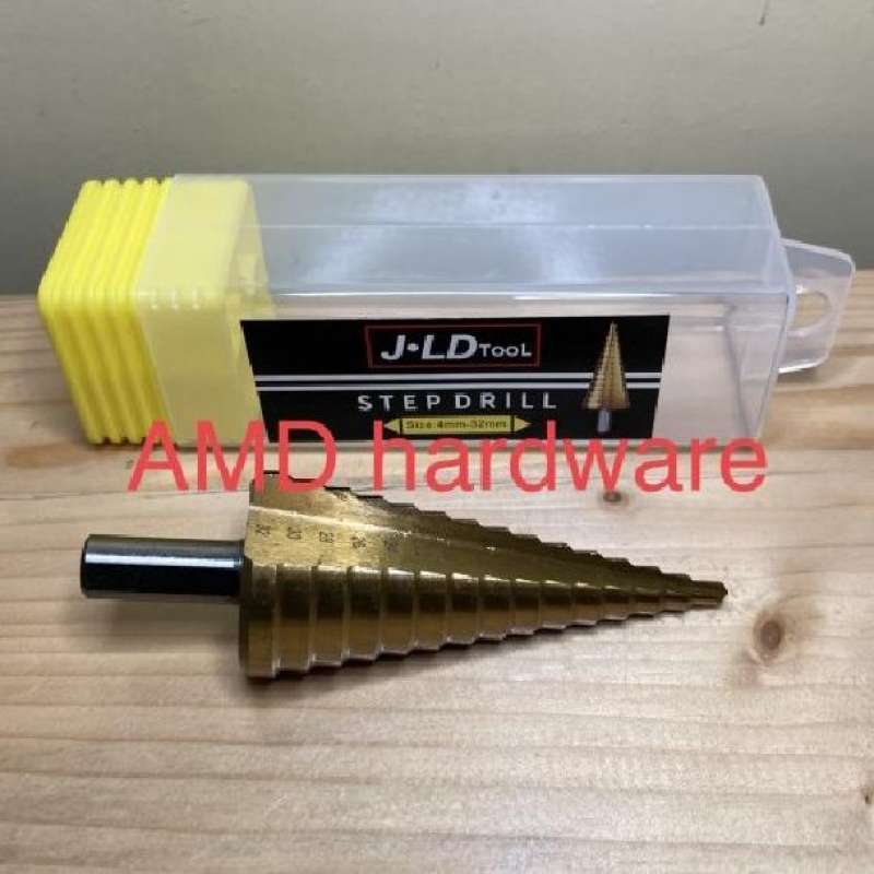 Jual Mata Bor Pagoda Spiral Hss Titanium Step Drill Bit 4-32mm (benz ...