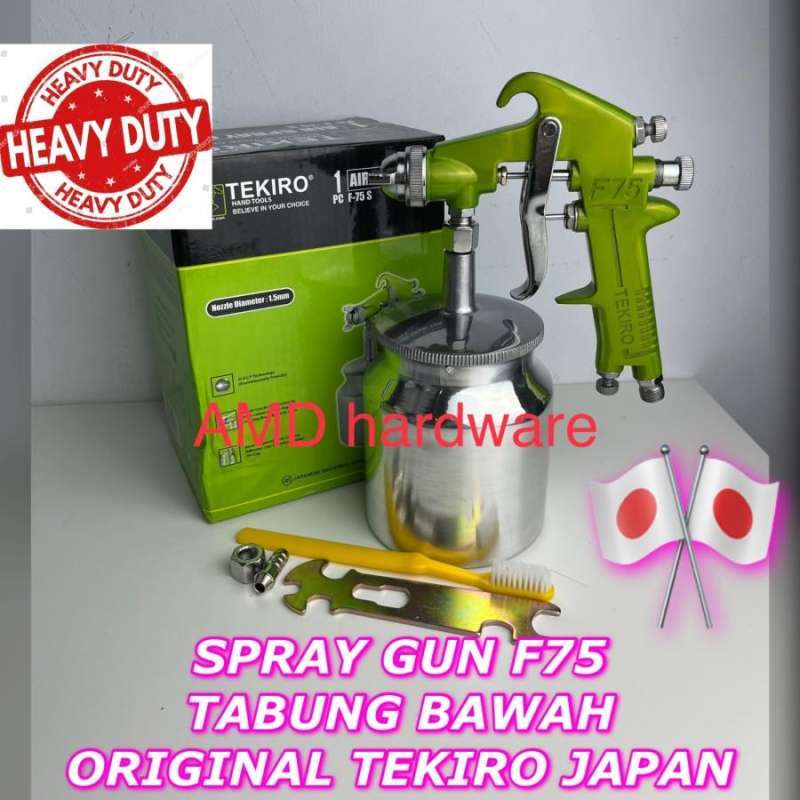 Jual Tekiro Japan Spray Gun F75 S Tabung Bawah Spet Semprotan Cat ...