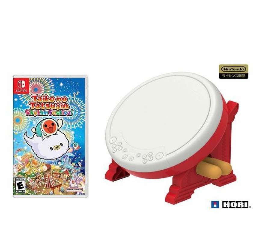 Jual Taiko No Tatsujin Rhythm Festival + Taiko Drum Hori Nintendo ...
