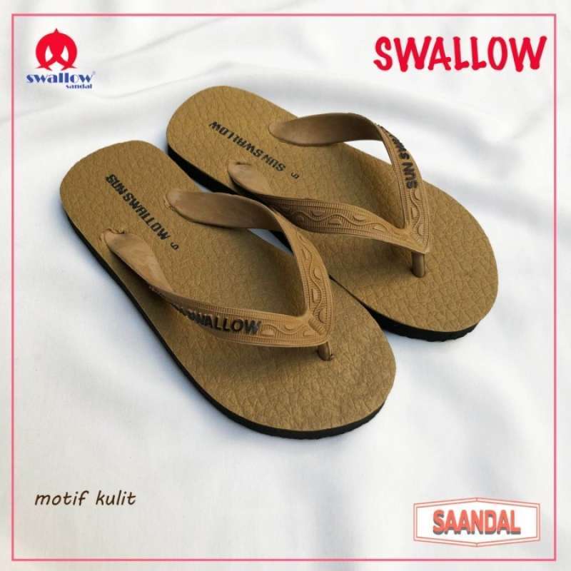 Jual Sandal Jepit Sun Swallow Motif Kulit Pria Wanita Anak (bisa Satuan ...