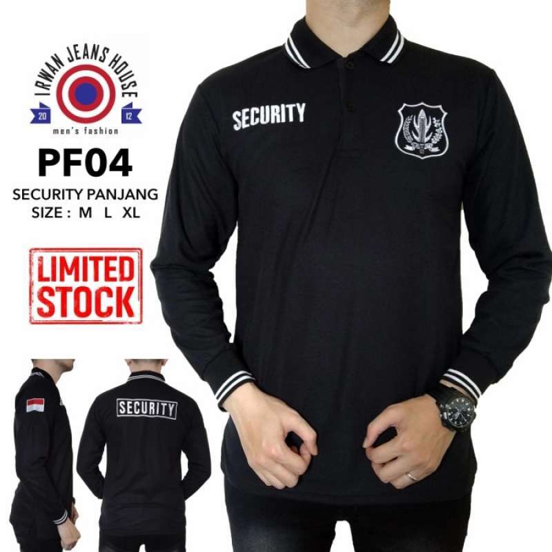 Jual Kaos Security Lengan Panjang , Baju Security / Satpam , Kaos Polo ...