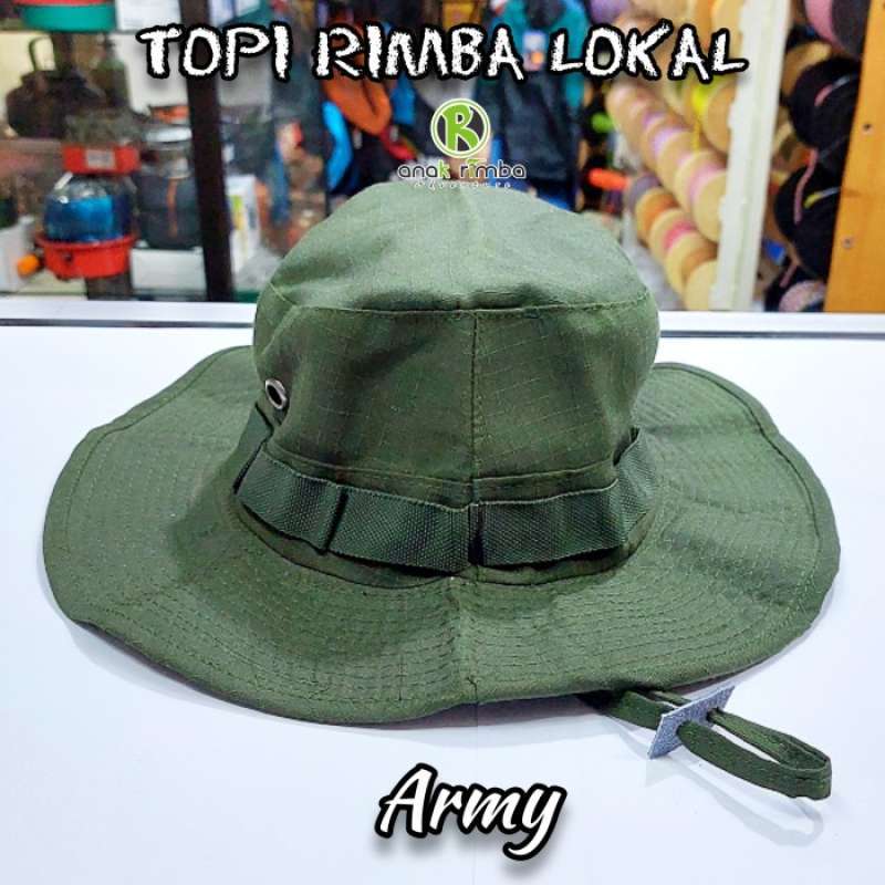 Jual Topi Rimba Lokal Bertali. Topi Diksar, Topi Pendidikan Lapangan ...