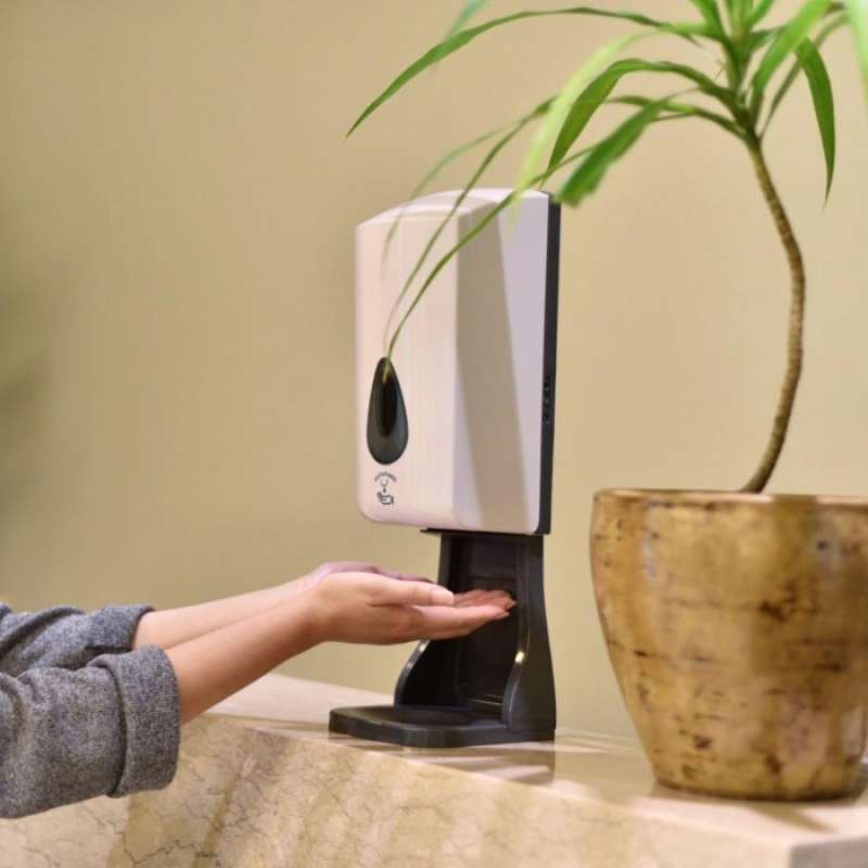 Promo Automatic Hand Sanitizer Spray Sensor Dispenser With Base ...