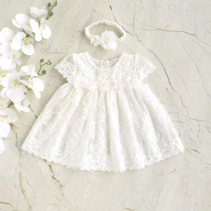 Jual Amelia Newborn Baby Dress Bayi Putih Baju Pesta Bayi Aqiqah Baptis ...