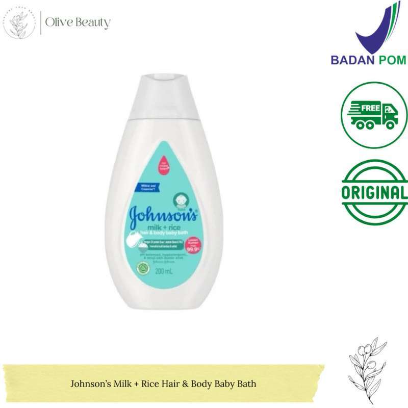Jual Johnson’s Milk + Rice Hair & Body Baby Bath - 100ml Di Seller ...