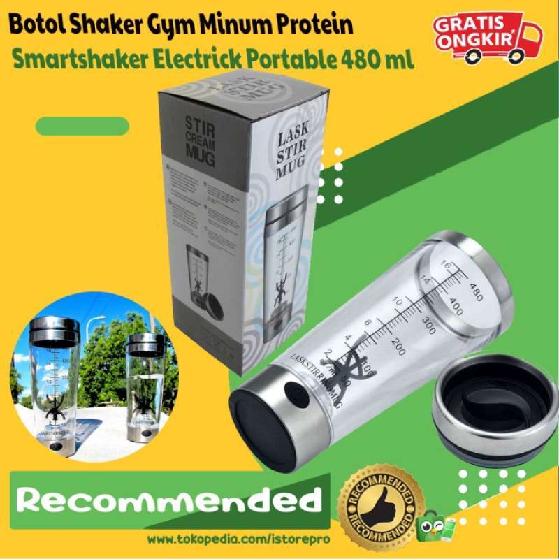 Promo Botol Shaker Gym Minum Protein Smartshaker Electrick Portable 480 Ml Diskon 23% Di Seller ...