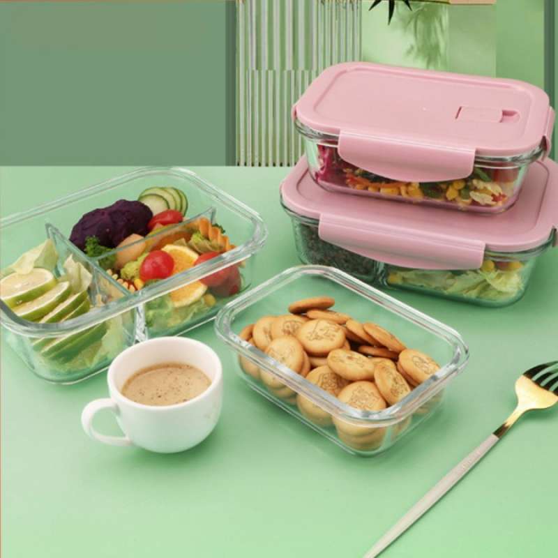 Promo Food Storage Lunch Box / Kotak Penyimpanan Makan Bahan Kaca ...