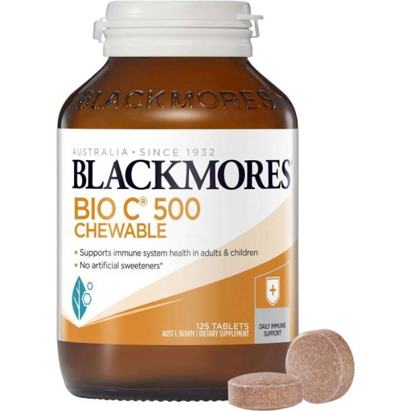 Promo Blackmores Bio C Chewable 500mg - 125 Tablets Diskon 33% Di ...