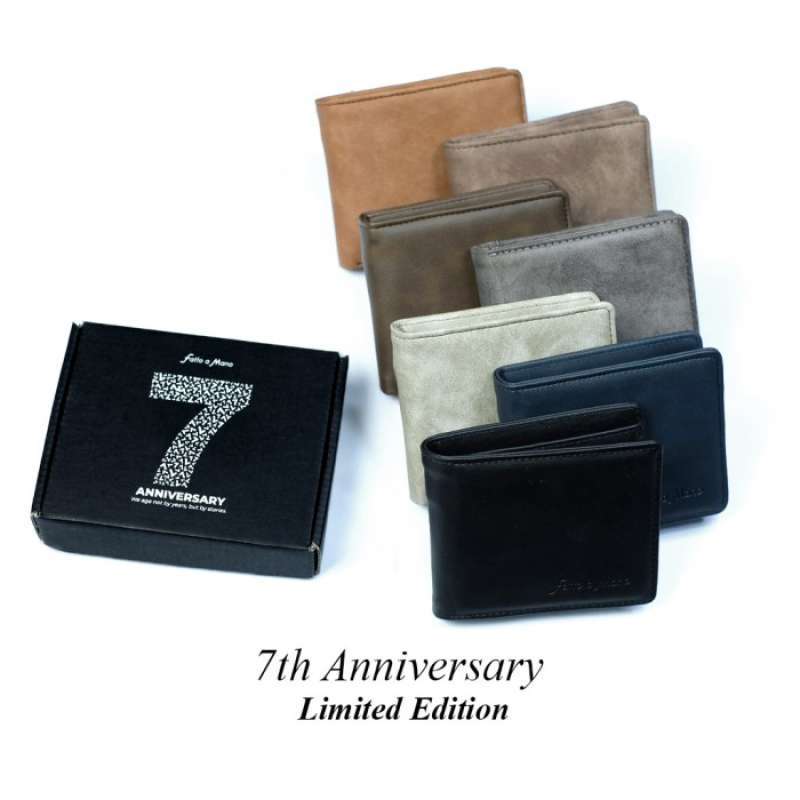 Promo Bifold Wallet Dompet Polos Pria Premium - - Deep Black Diskon 23% ...