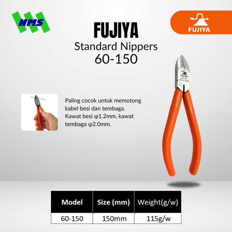 Promo Tang Potong Standart Nippers 6 Inch 150mm 60-150 Fujiya Japan Diskon 23% Di Seller Kulee ...