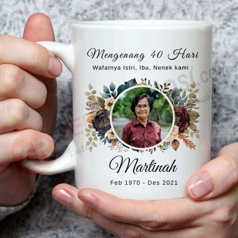 Jual Souvenir Mug Mengenang 40 - 100 - 1000 Hari Yasinan Tahlilan ...