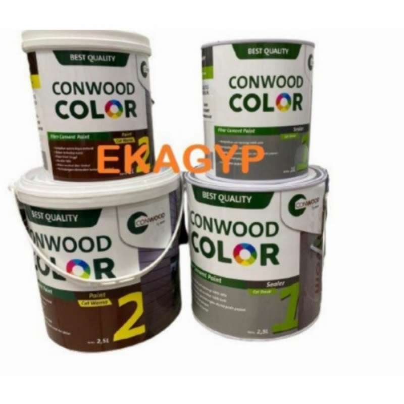 Promo Cat Conwood Colour Paint 2,5 L Doff Walnut Brown Diskon 23% Di ...