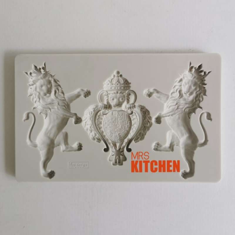 Promo Cetakan Silikon Harimau Crown Lion Crest Emblem Relief Silicone ...