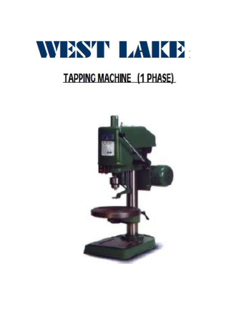 Promo Promo- Mesin Tapping West Lake Swj-6a Tapping Machine 1 Phase ...