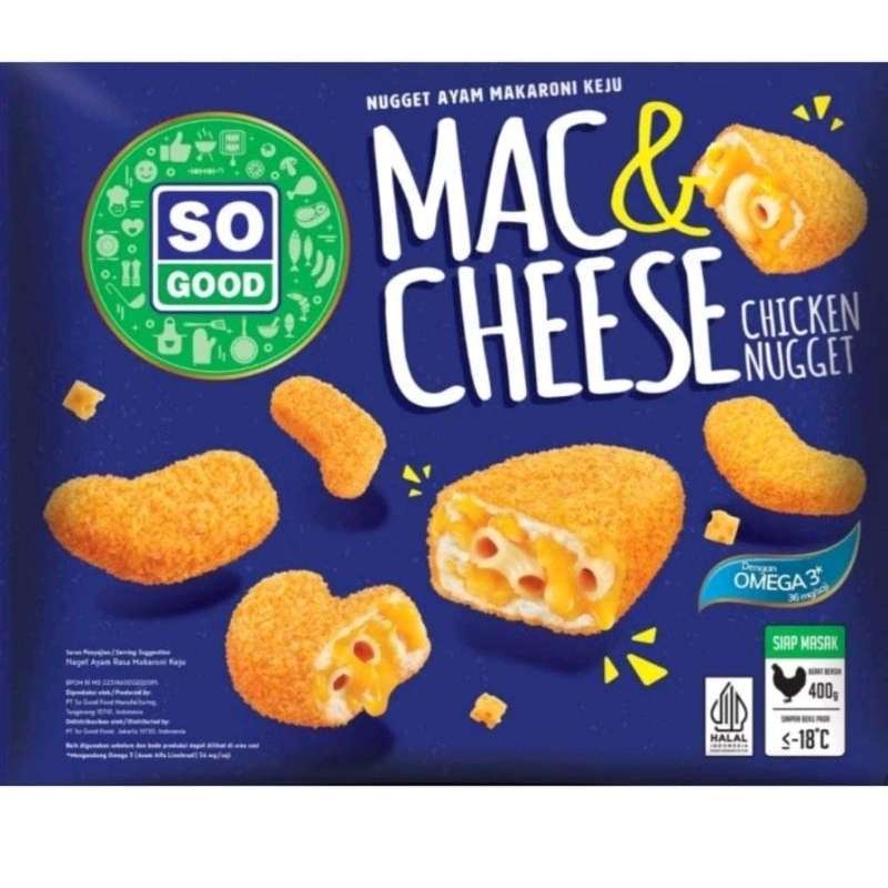 Jual So Good Mac And Cheese Chicken Nugget 400gr / Nugget Ayam Keju Di ...