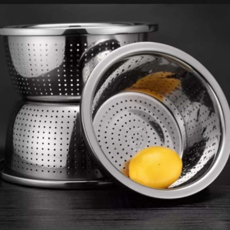 Promo Saringan Baskom / Baskon Tirisan / Saringan Stainless Diskon 23% ...