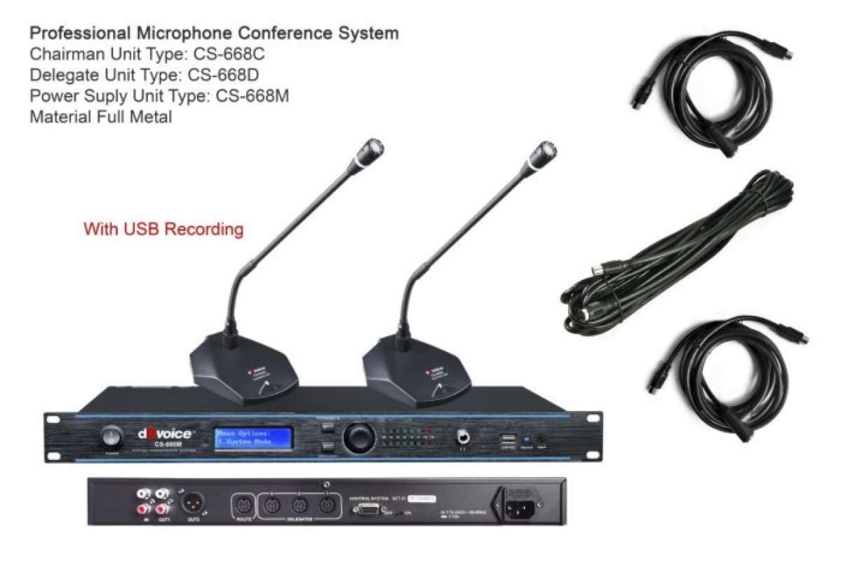 Jual Dbvoice Professional Mic Conference System Cs-668c / Cs-668d / Cs ...