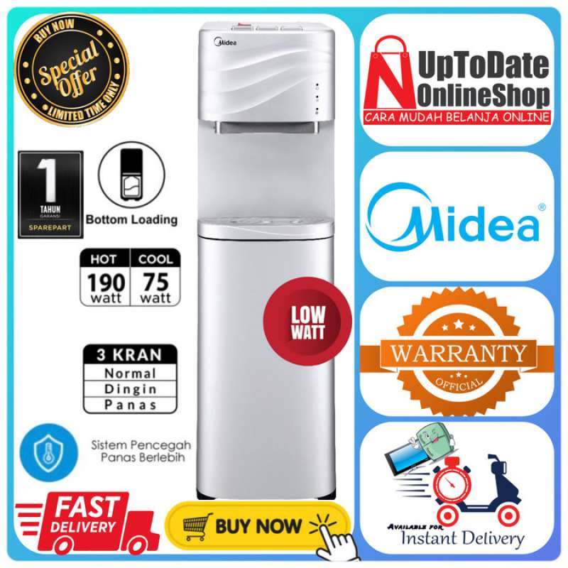 Promo Dispenser Midea Yd-1634w Yd1634w 1634w Super Low Watt Bottom ...