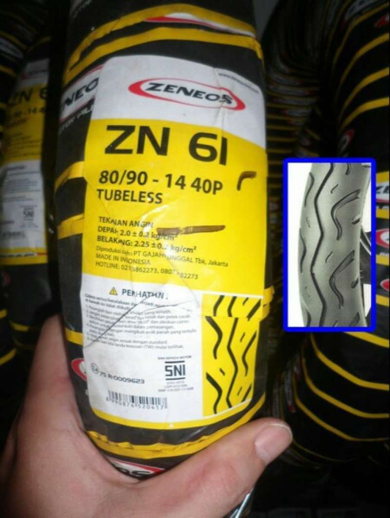 Promo Ban Zeneos 80/90-14 Zn 61 Tubeless Matic Diskon 23% Di Seller ...