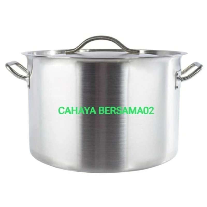 Promo Panci Stainles 50 Cm Sus 304 Super Tebal Premium Botom Diskon 23% ...
