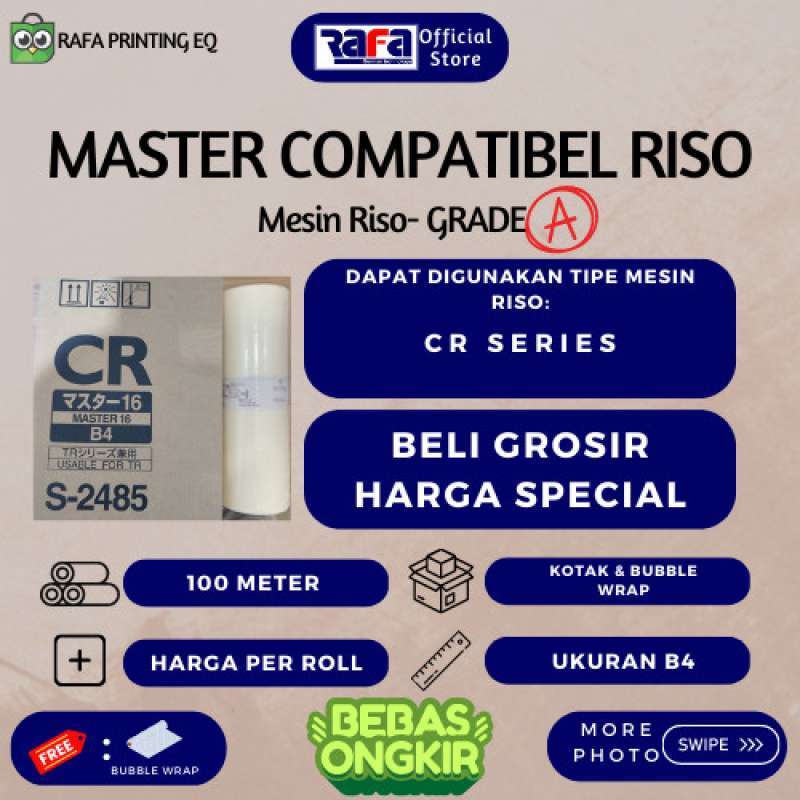 Jual Master Riso Cr Ukuran B4 Di Seller Reaver - Cengkareng Timur, Kota Jakarta Barat | Blibli
