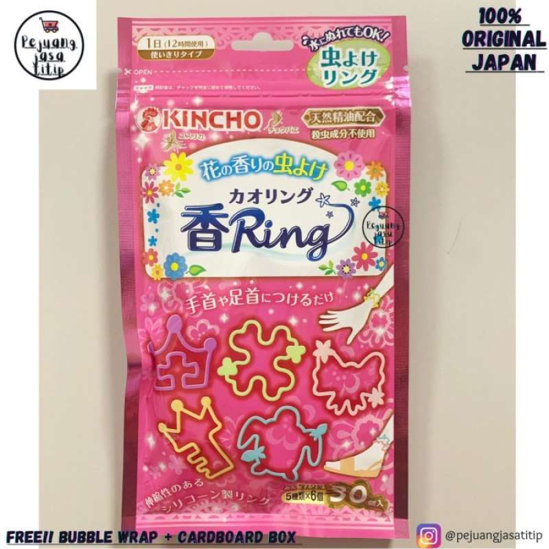 Jual Kincho Kaori Ring Insect Repellent Ring, Gelang Anti Nyamuk Ori Jepang - Pink Di Seller My ...