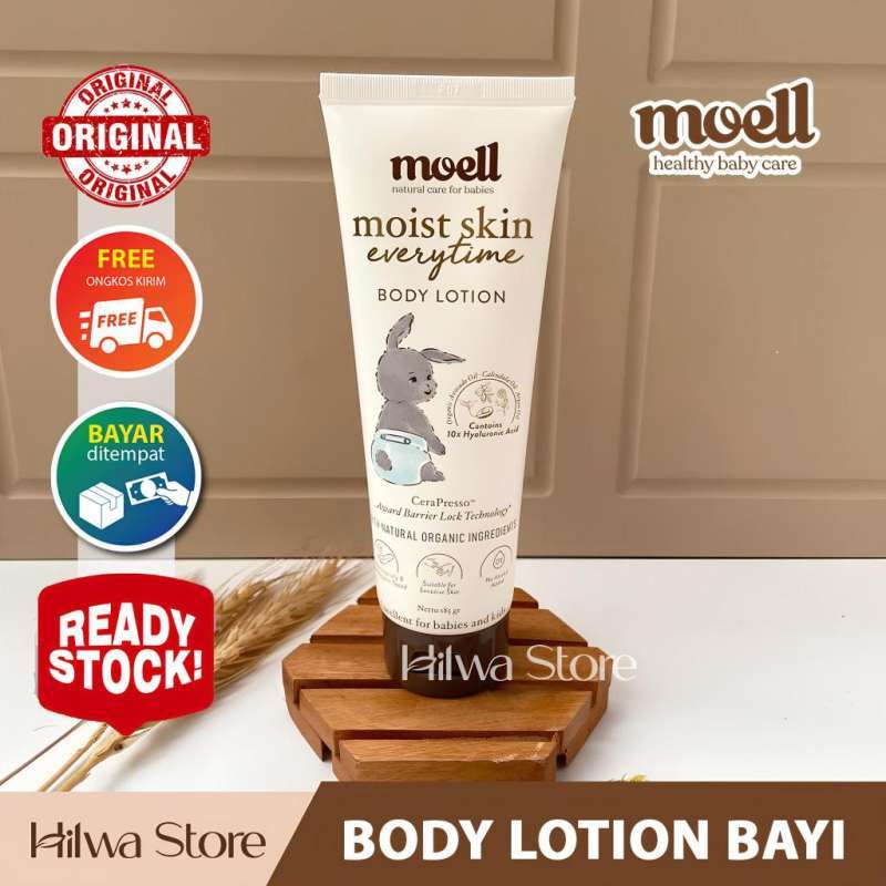 Jual Moell Moist Skin Everytime 185gr Body Lotion Baby Pelembab Kulit ...
