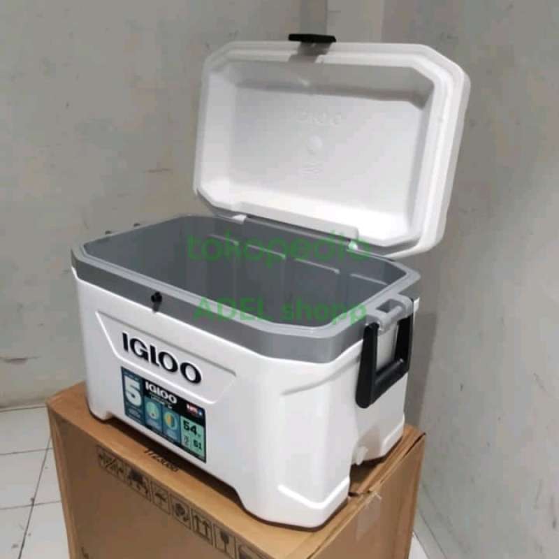 Promo Igloo 51l Cooler Box Marine Ultra White Box Ikan Box Pendingin Minuman Diskon 23% Di ...