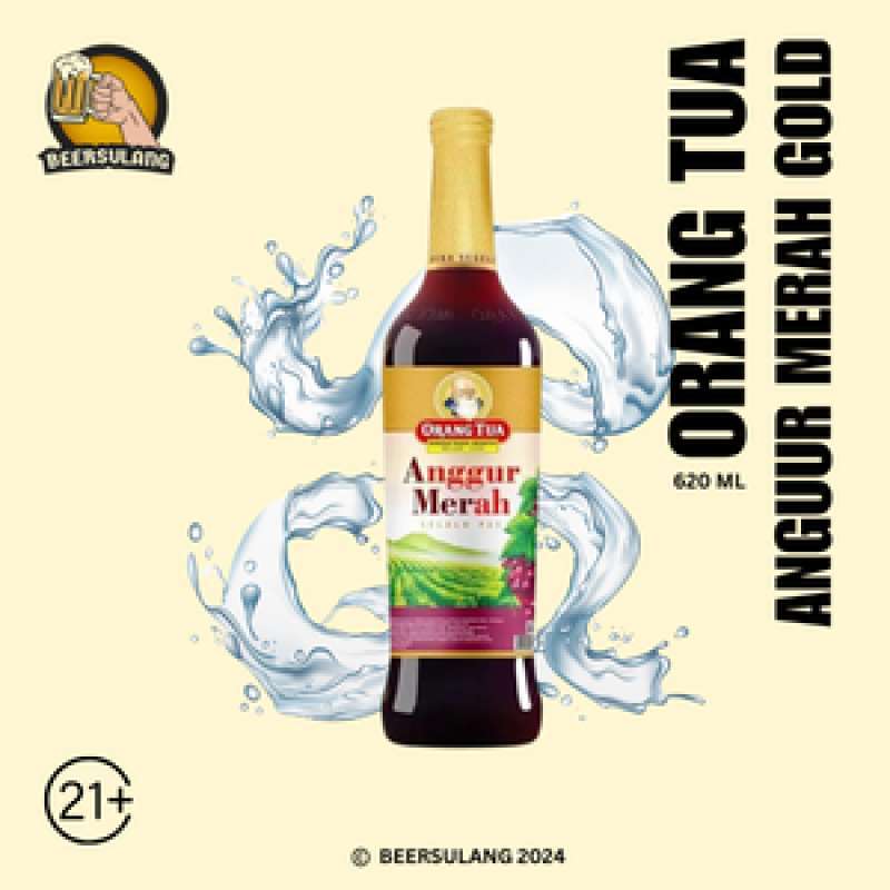 Jual Anggur Merah Gold Cap Orang Tua 620ml [beersulang 100% Original ...