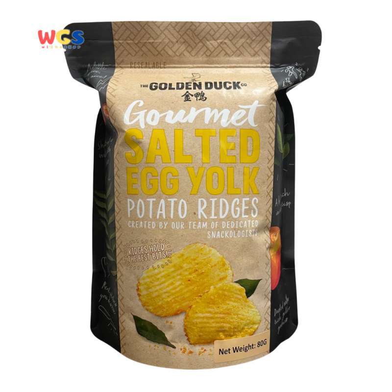 Jual Golden Duck Gourmet Salted Egg Yolk Potato Chips Ridges 80g Di ...