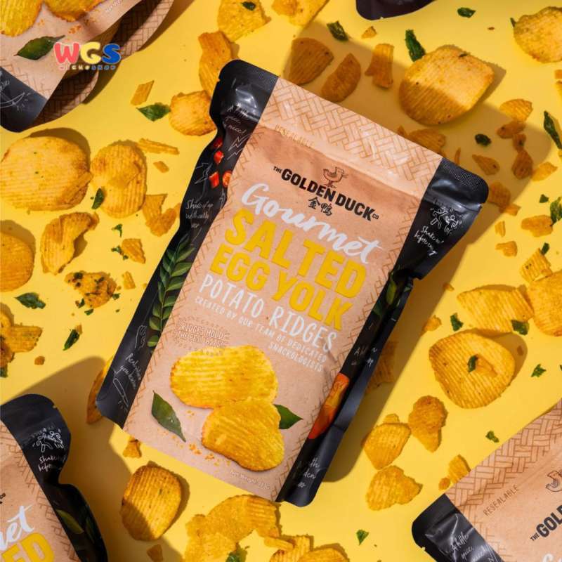 Jual Golden Duck Gourmet Salted Egg Yolk Potato Chips Ridges 80g Di Seller Wighoshop - Sampora ...