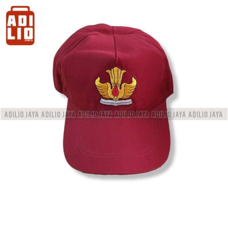 Jual Topi Sd Sekolah Pramuka Merah Polos Dan Merah Putih - Sd Merah ...